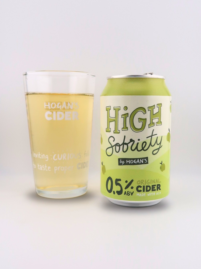 High Sobriety Original Sparkling Cider 0.5% ABV - Alcohol Free Cider ...